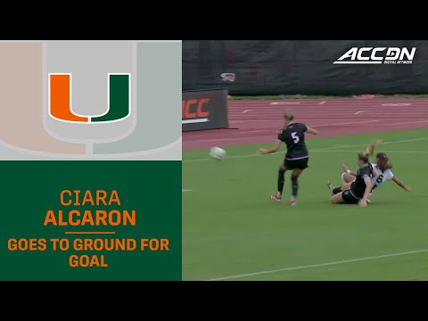 Miami's Ciara Alcaron Goes To Ground For The Goal - BVM Sports