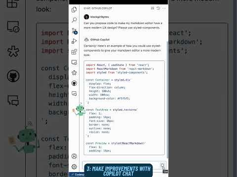 Use GitHub Copilot to Generate a Markdown Editor in Seconds! #Shorts ...