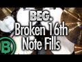 Broken 16th Note Drum Fills - Beginner Drum Lessons