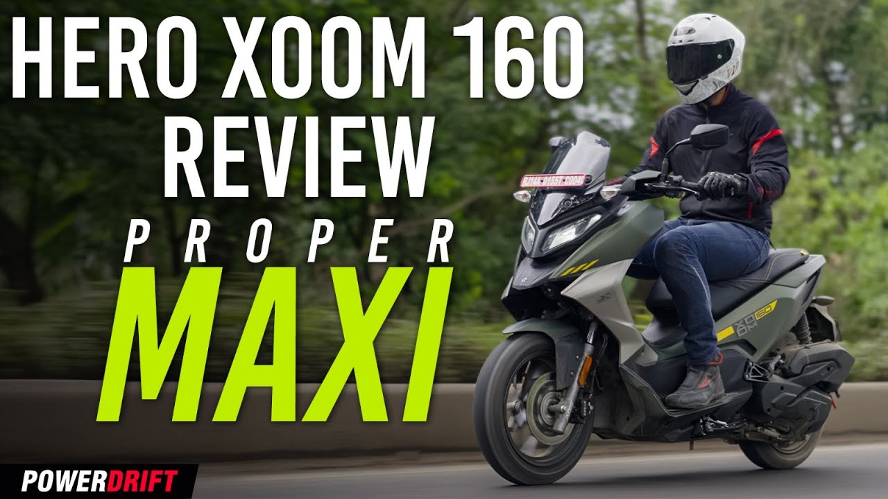 Hero Xoom 160 Review | Rivals The Aerox 155 | PowerDrift - 3172