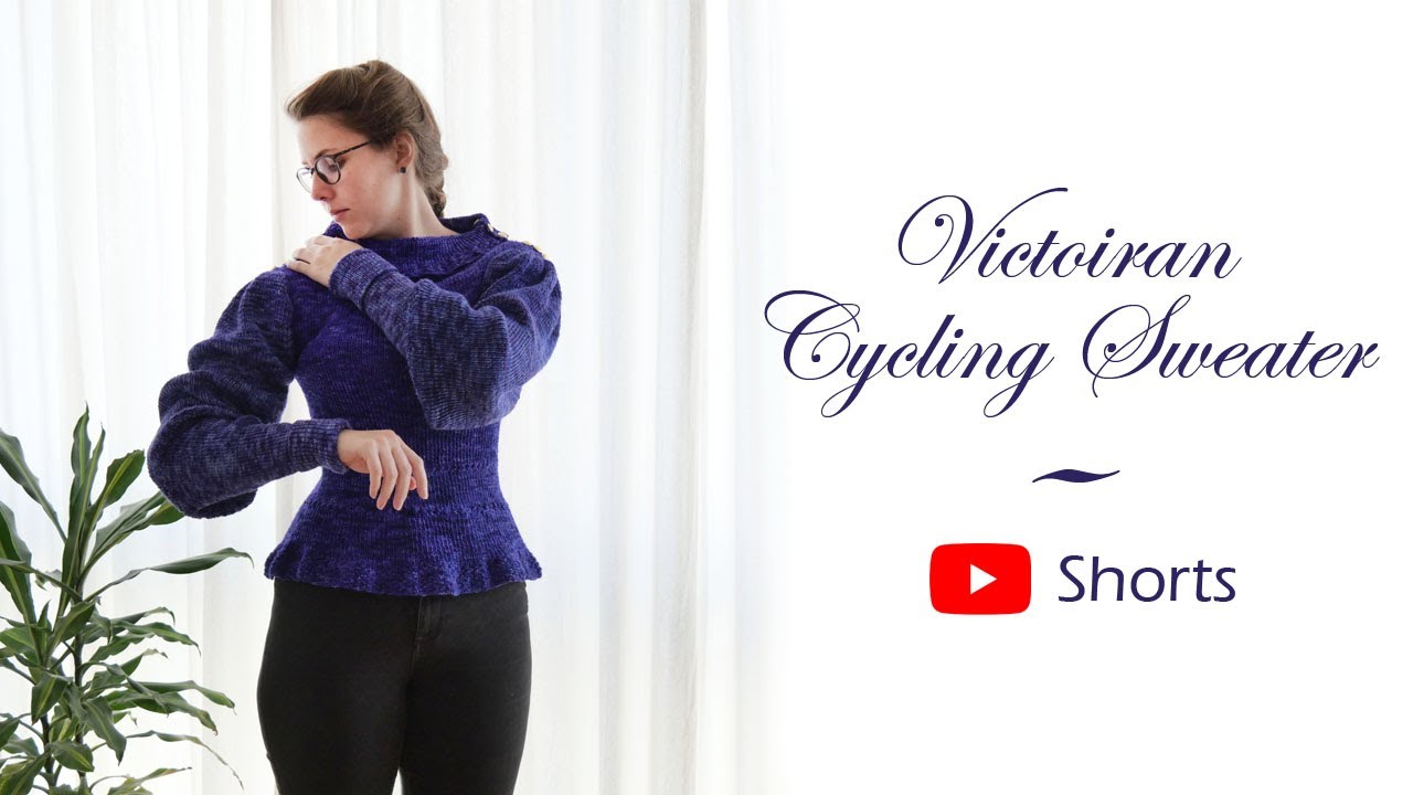 Victorian Cycling Sweater Knitted with Contemporary Instructions - Ankany